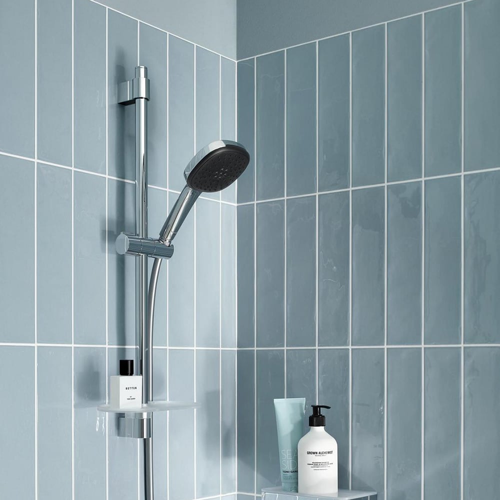 Grohe Vitalio Comfort hand shower set with shower rail and shelf, 2 ...