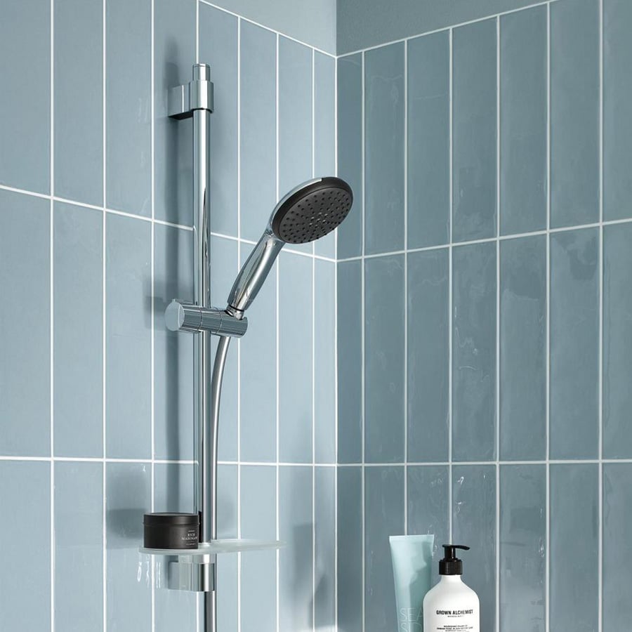 Grohe Vitalio Start 110 hand shower set with shower rail and shelf, 2 ...