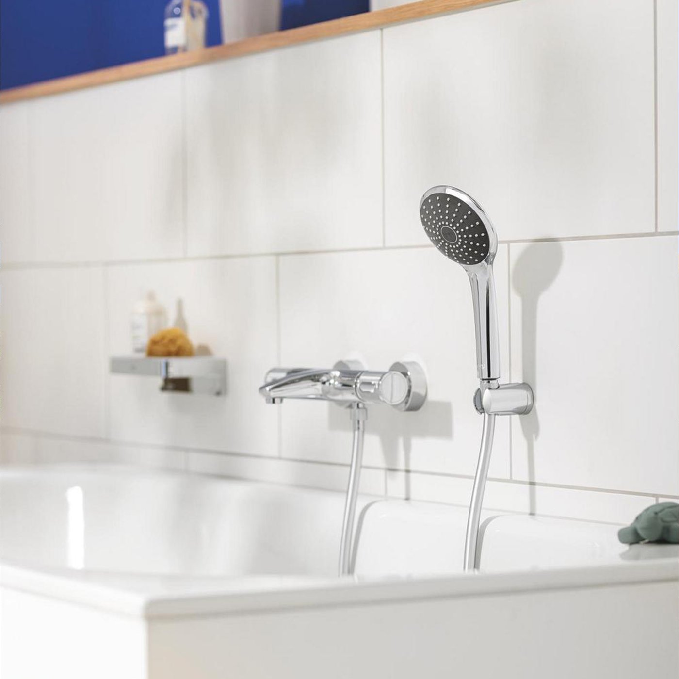 Grohe Vitalio Joy hand shower set with bracket, 1 spray mode chrome ...