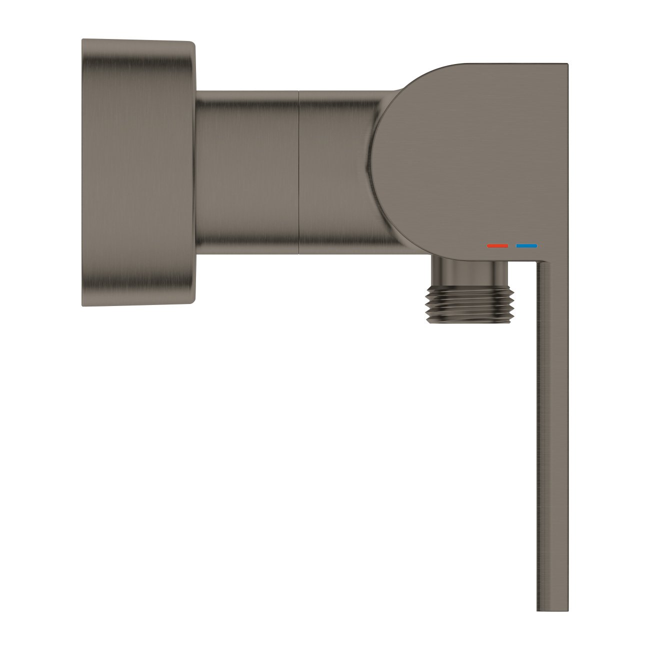 Grohe Plus exposed shower fitting with mixer brushed hard graphite ...