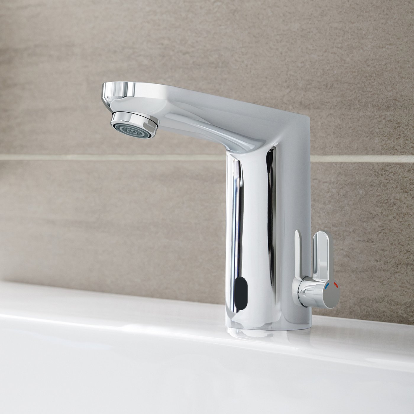Grohe Eurosmart CE Bluetooth sensor-operated basin fitting with EcoJoy ...