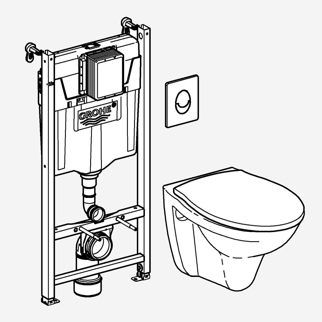 Grohe Solido Compact Set 4 in 1 weiß - 39117000 | REUTER
