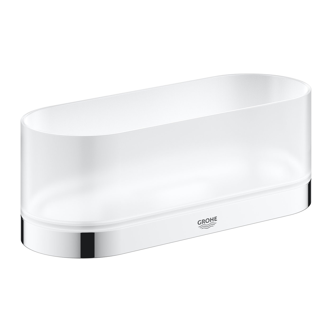 Grohe Selection shower shelf for screwing, chrome/satin - 41037000 ...