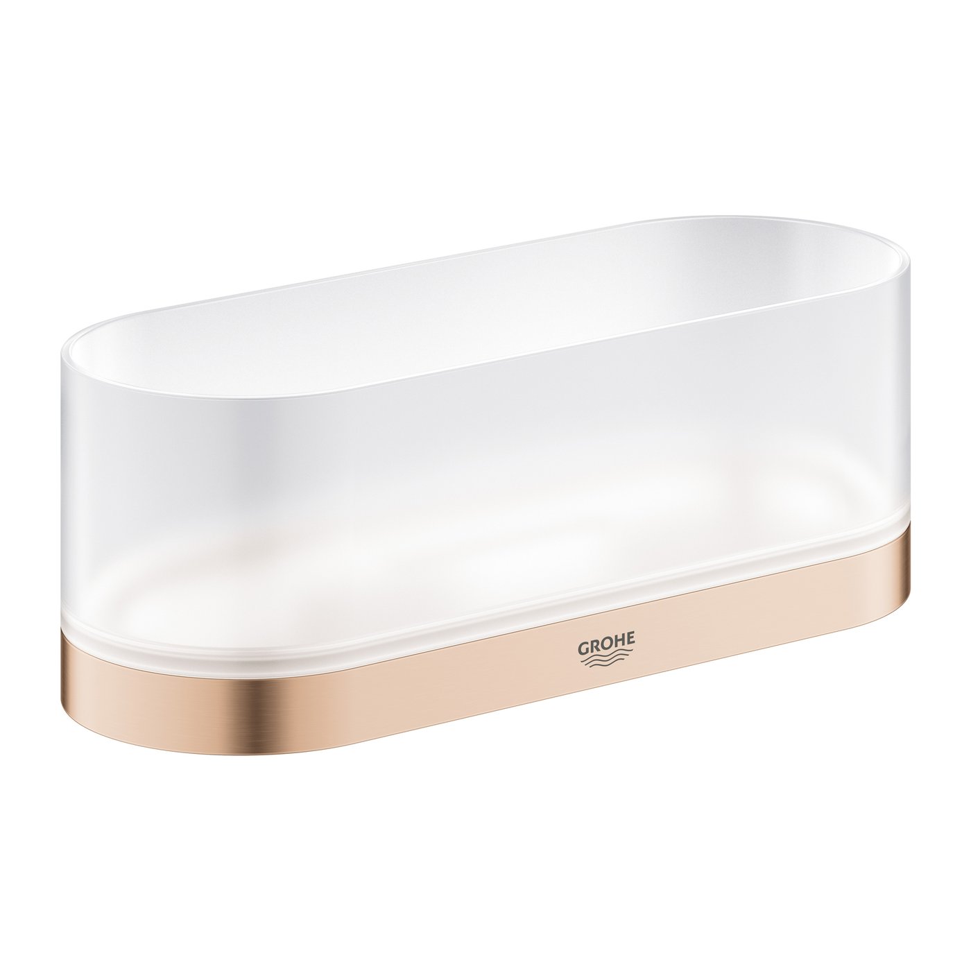 Grohe Selection shower shelf for screwing, brushed warm sunset/satin ...