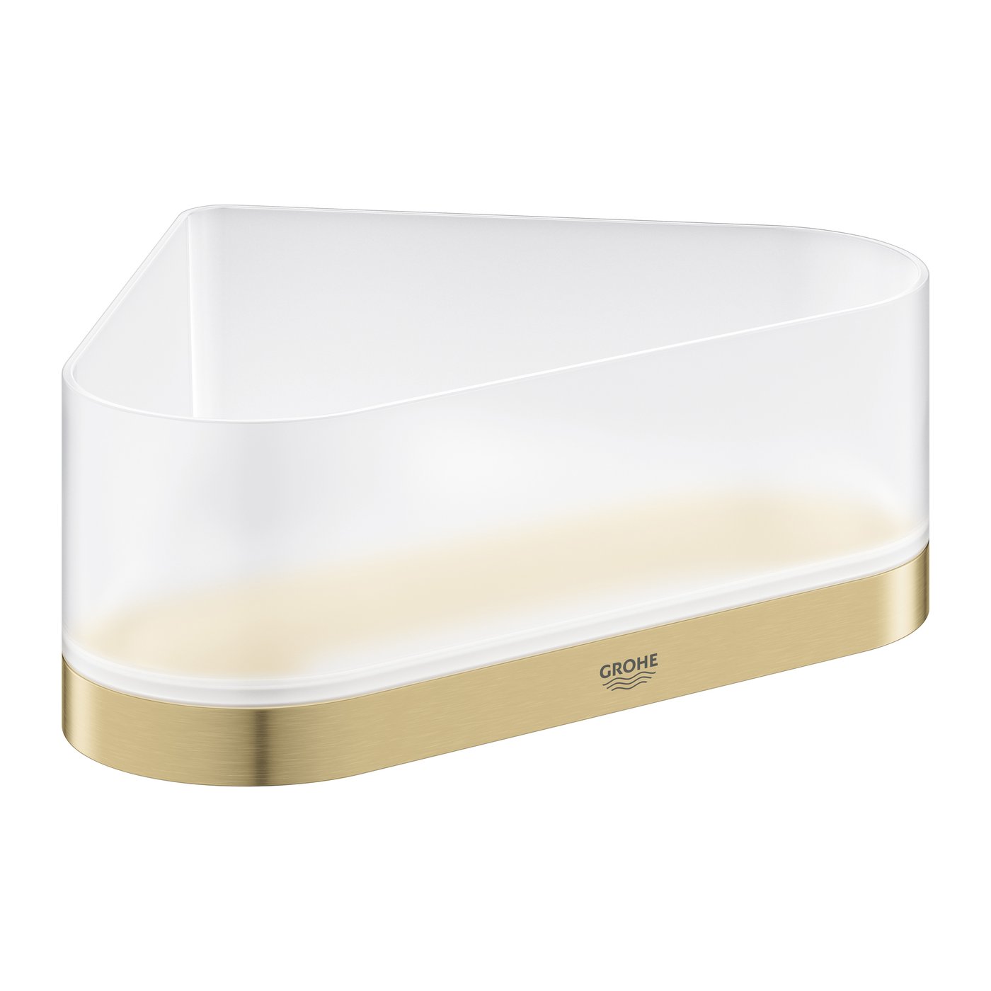 Grohe Selection shower shelf for screwing, brushed cool sunrise/satin ...
