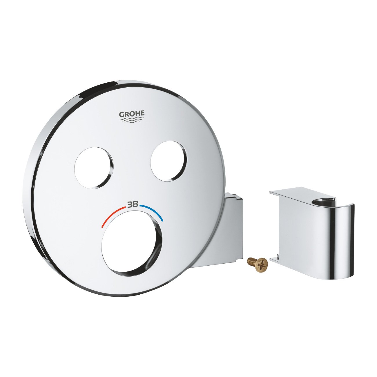 Grohe SmartControl escutcheon with integrated shower bracket - 49034000 ...