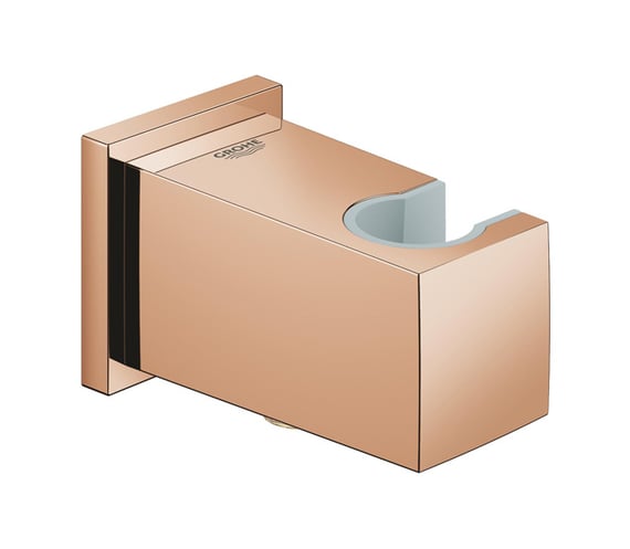 Grohe Euphoria Cube shower bracket with hose connection warm sunset ...