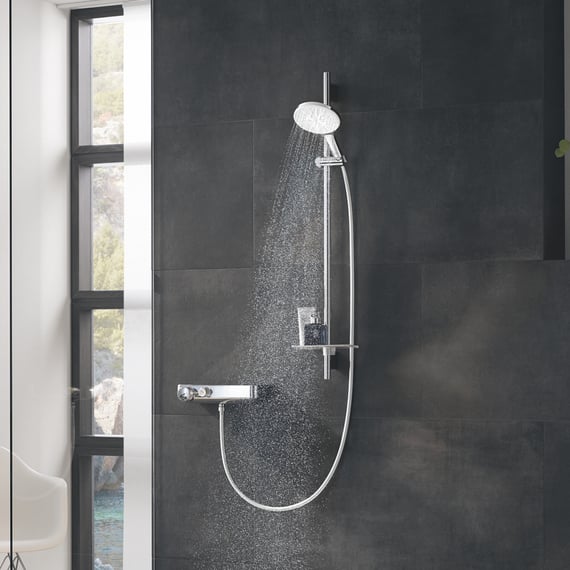 Grohe Rainshower SmartActive Set de douche, 3 jets blanc lune/chrome ...