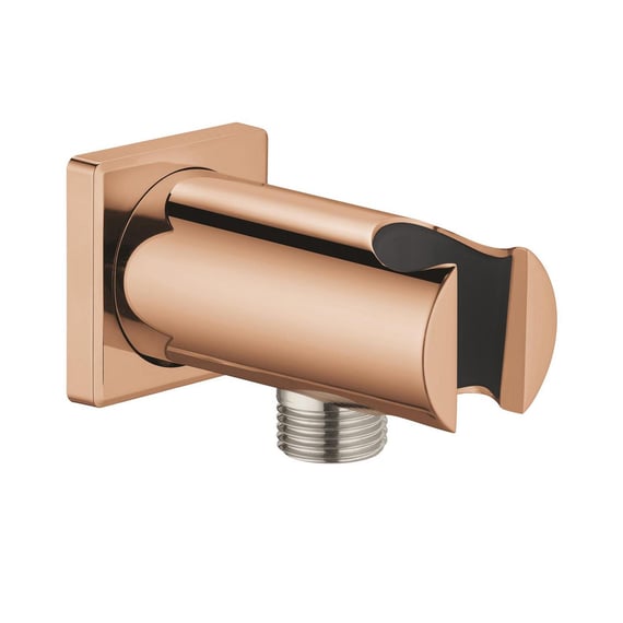 Grohe Rainshower shower bracket with hose connection warm sunset ...