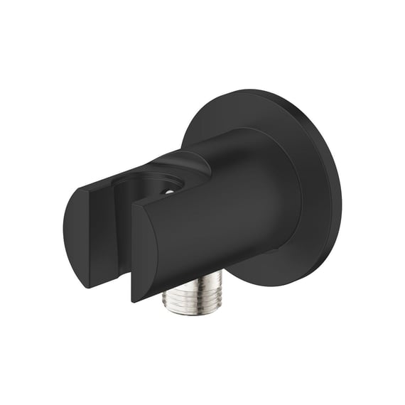 Grohe VItalio Universal wall-elbow with shower bracket matt black ...