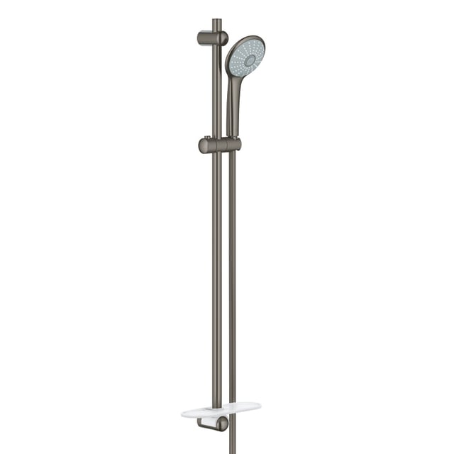 Grohe Euphoria hand shower set with shower rail and shelf, 3 spray ...
