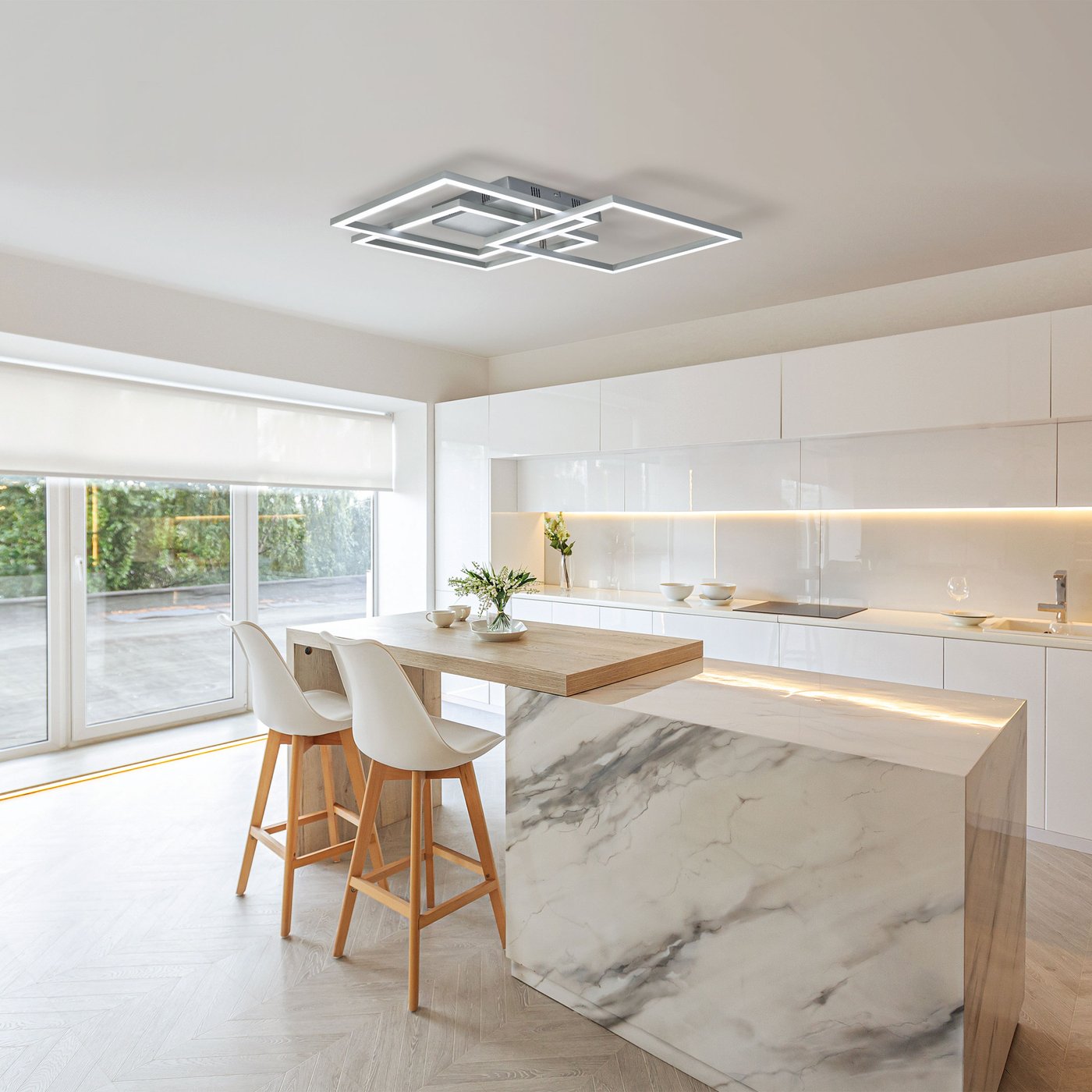 Fischer & Honsel Seth Deckenleuchte, LED dimmbar, aluminium - 21380 ...