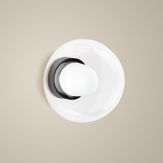 FontanaArte Thea LED wall light/ceiling light transparent ...