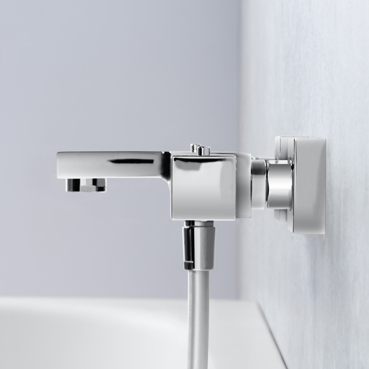 Fortis exposed bath thermostat for 2 oulets, square chrome - 84111THPC ...