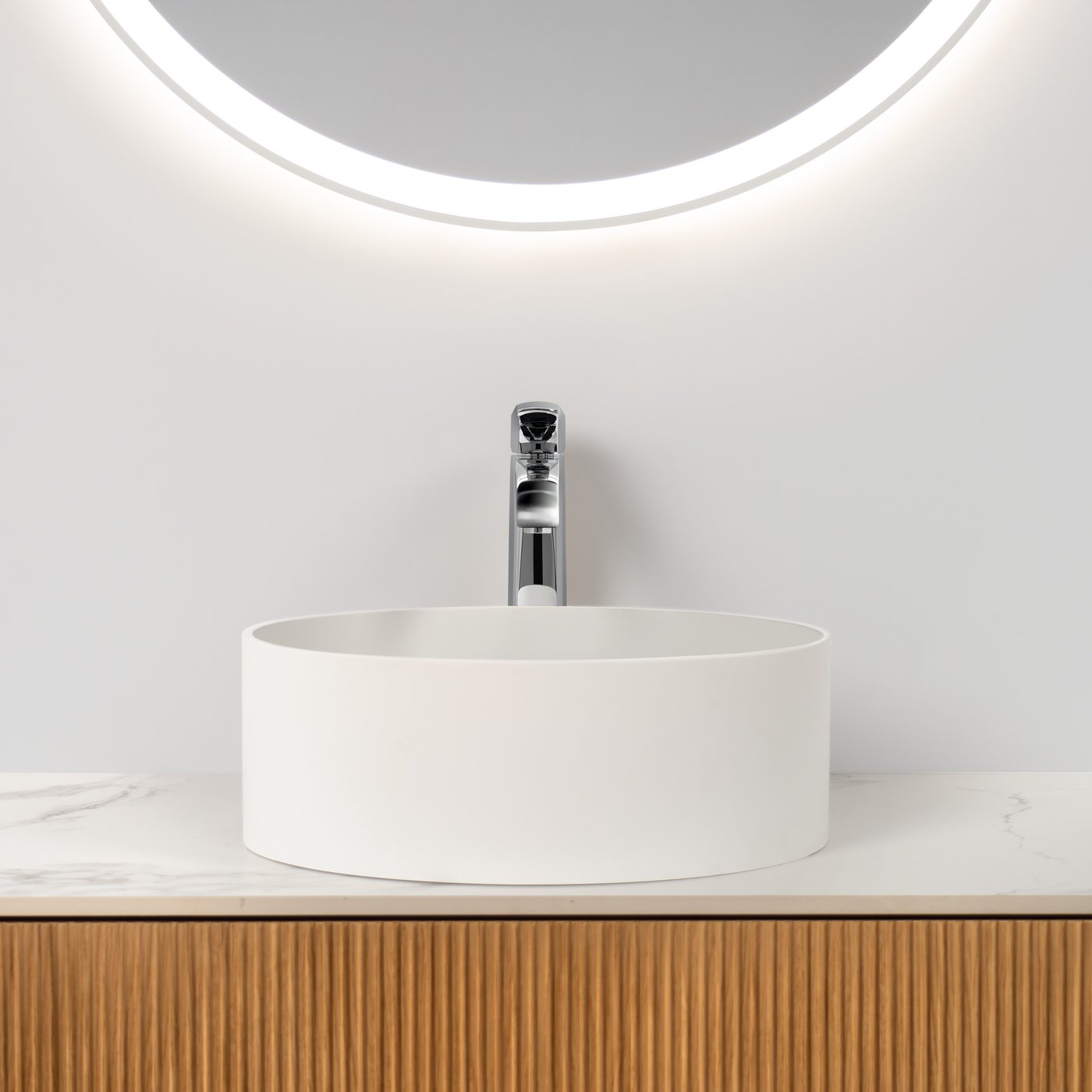 Fortis Fiera Extra Large basin fitting with tall pillar chrome ...