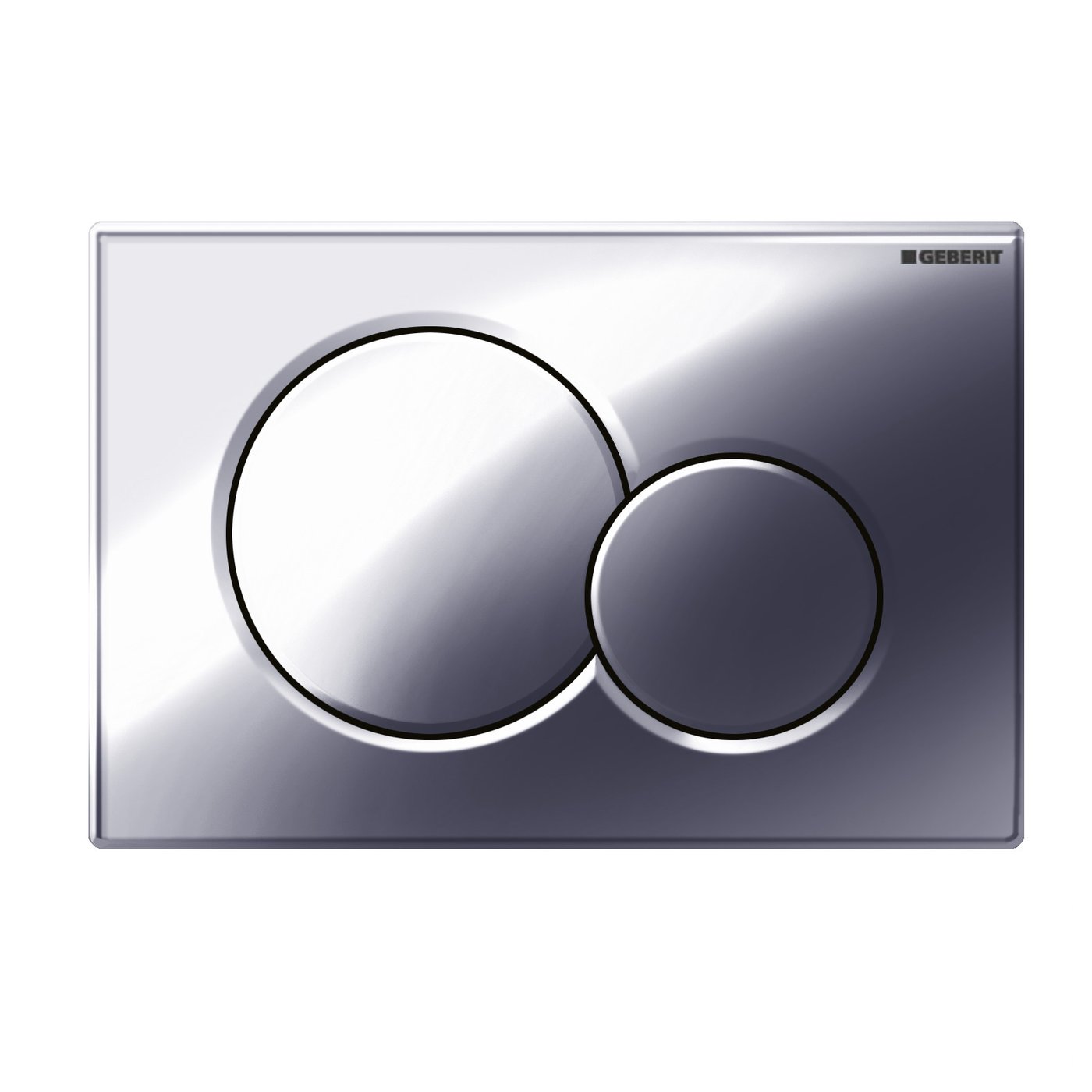 Geberit Sigma01 flush plate Round chrome - 115770215 | REUTER