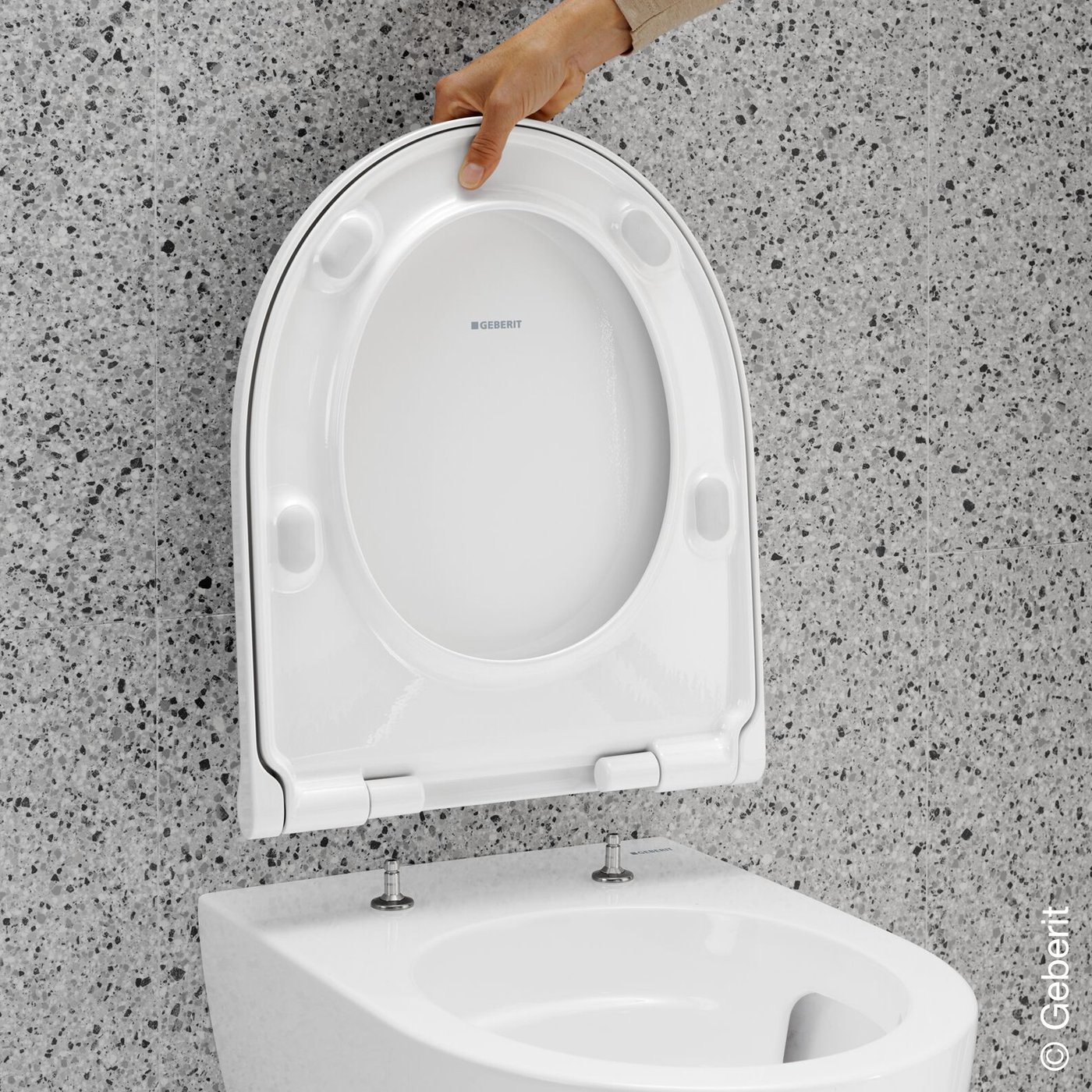 Geberit Acanto Abattant WC avec frein de chute & amovible, blanc ...