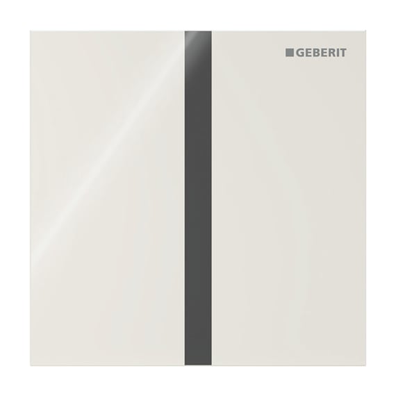 Geberit Type 40 square flush plate battery-powered, sand grey/black ...