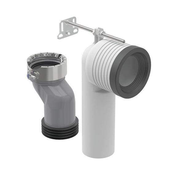 Geberit Universal wall-elbow set, for floorstanding toilet - 152063001 ...
