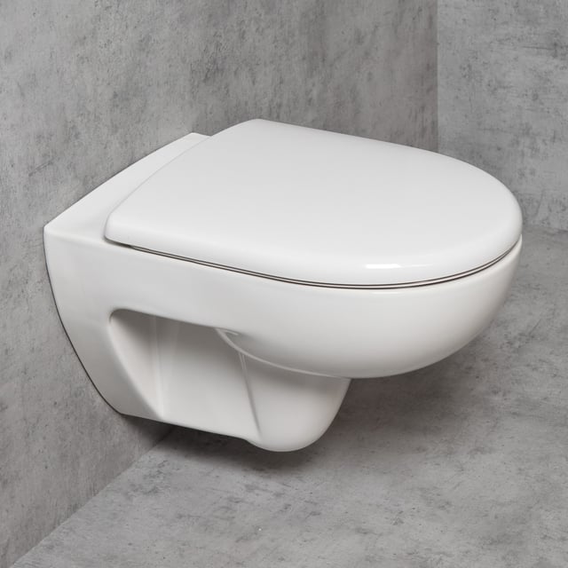Geberit Renova Wand-WC mit WC-Sitz, mit KeraTect, weiß - 203050600 ...