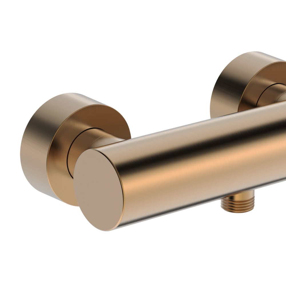 Hansa Vantis Style exposed shower fitting with mixer brushed bronze ...
