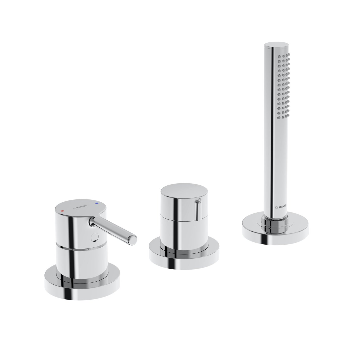 Hansa Vantis Style deck-mounted bath fitting, single-lever mixer chrome ...