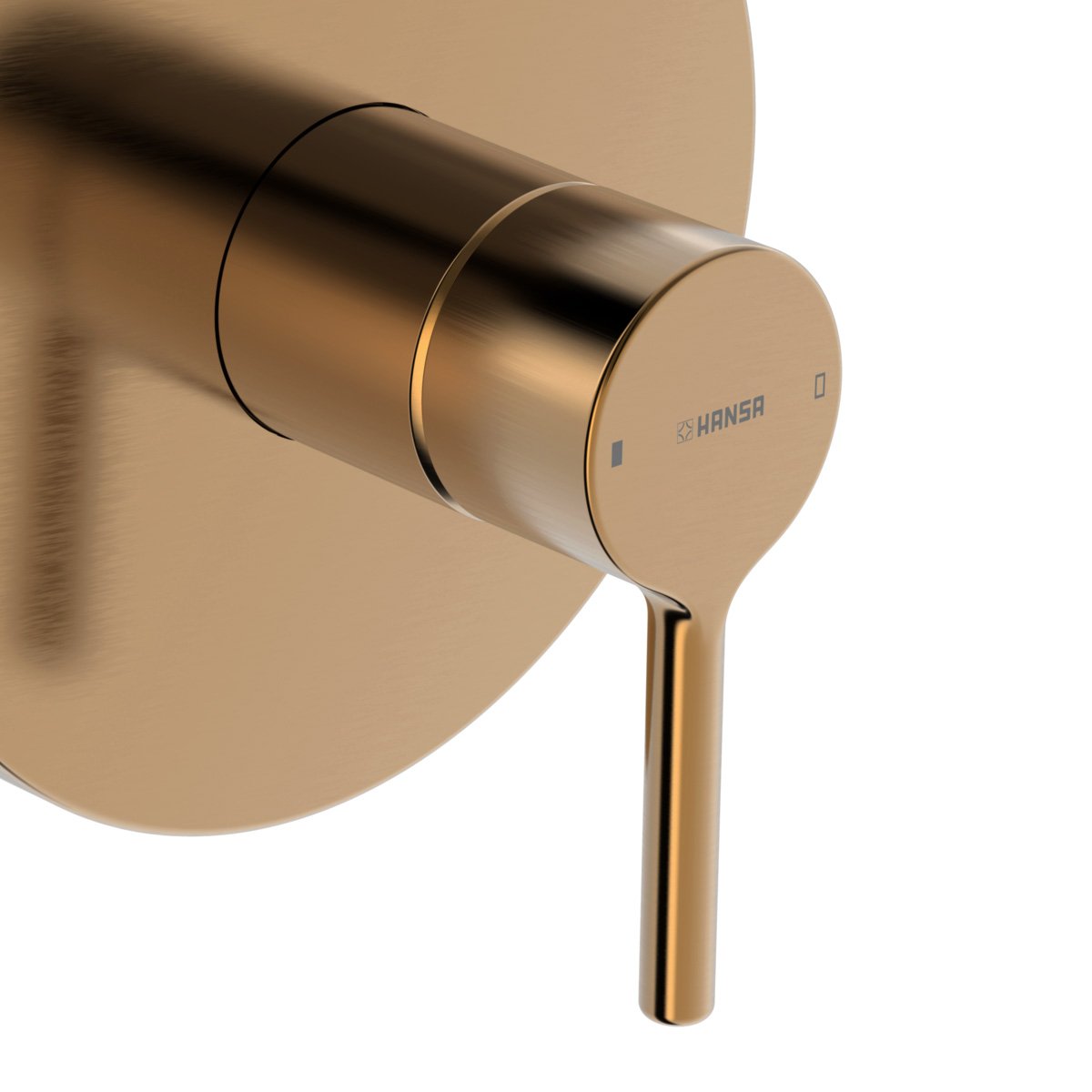 Hansa Vantis concealed shower fitting with mixer brushed bronze ...