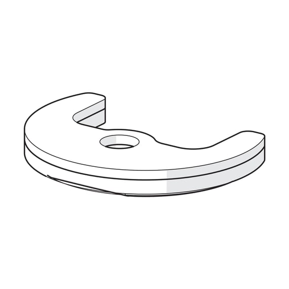 Hansa clamping plate with rubber - 59904765 | REUTER