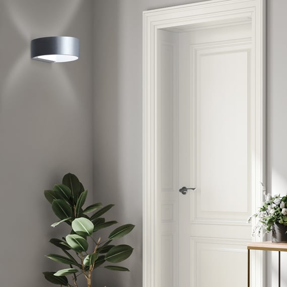 helestra FOSCA LED wall light matt aluminium - 18/1328.26 | REUTER