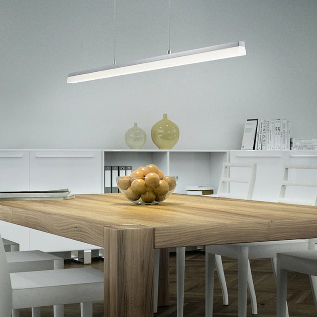 helestra MOYA pendant light, LED dimmable, matt aluminium/satin - 16/ ...