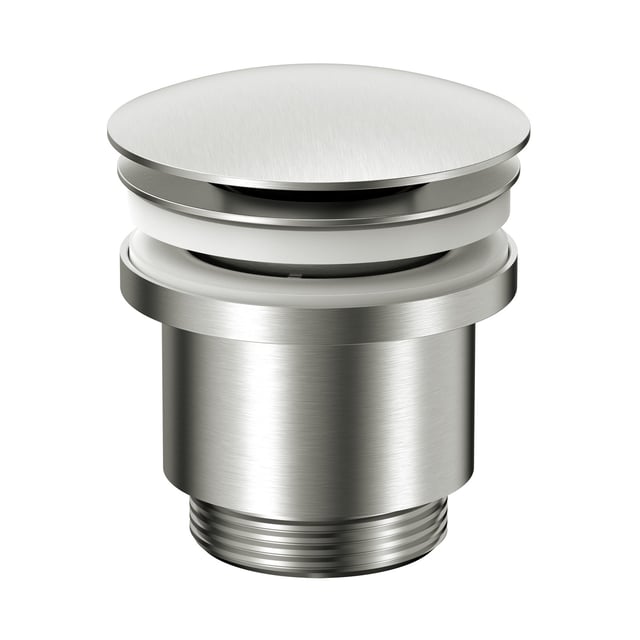 Herzbach Universal variably adjustable waste valve brushed stainless ...