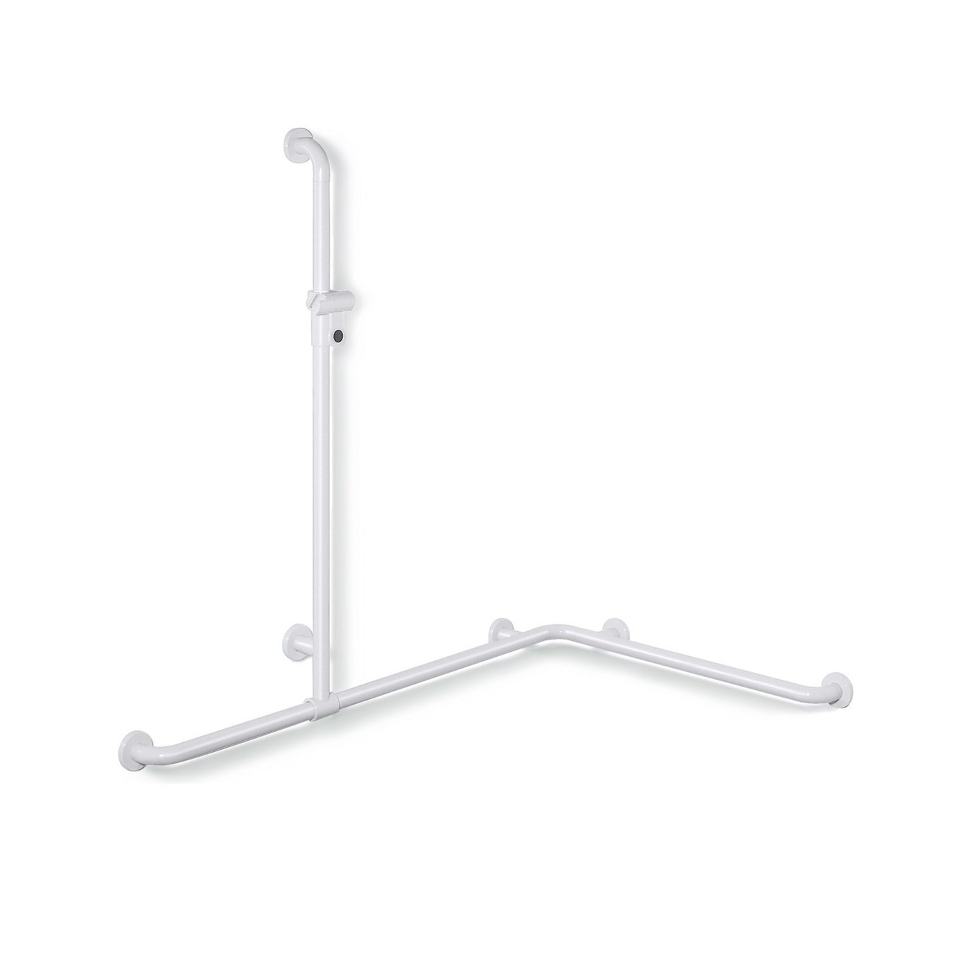 Hewi 801 shower rail, with grab rail signal white - 801.35.300 98 | REUTER
