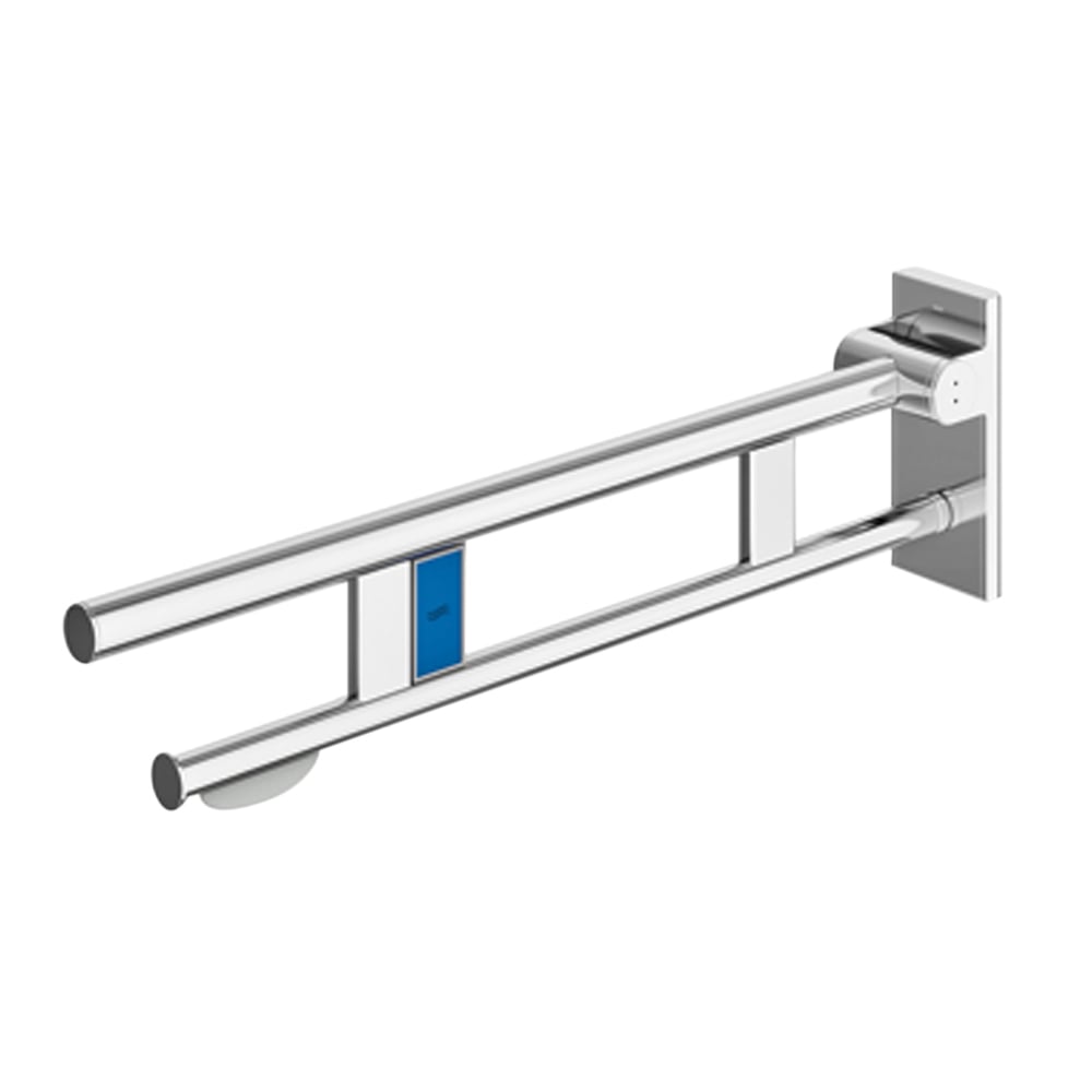Hewi System 900 Haltegriff mit Papierhalter, mit Spülauslösung, chrom ...