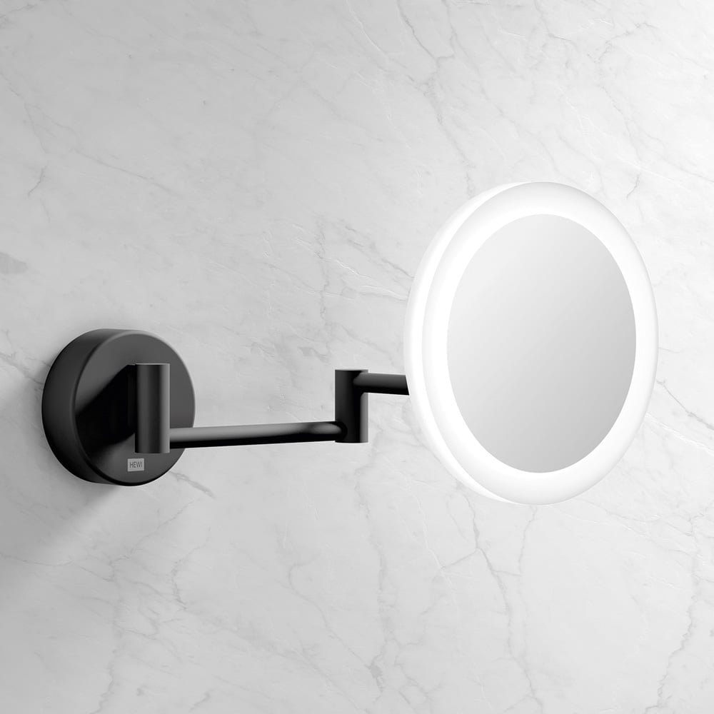Hewi Universal beauty mirror, with lighting, 5x magnification with ...