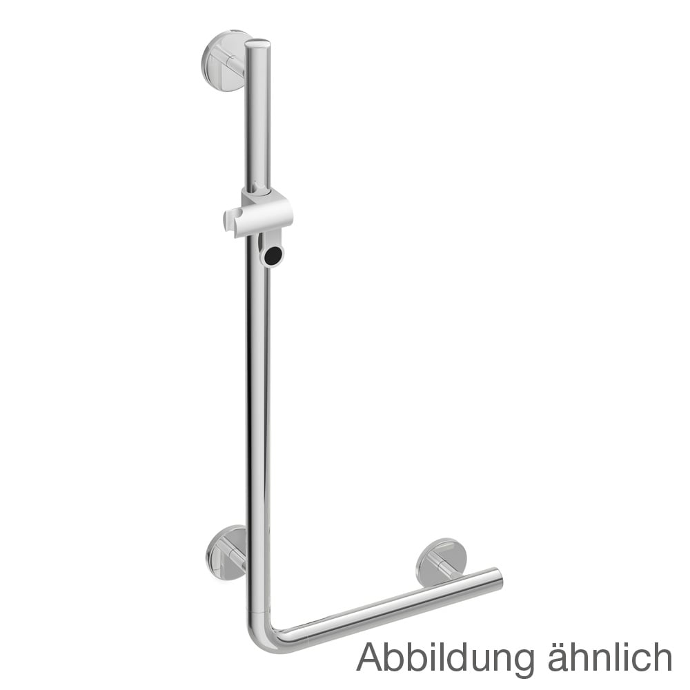 Hewi Warm Touch grab rail with shower bracket, anthracite grey - 950.33 ...