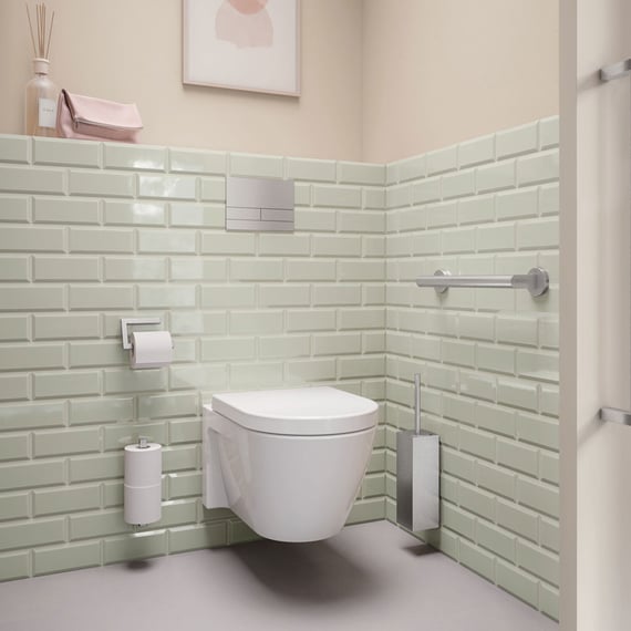Hewi System 900 Q toilet roll holder brushed stainless steel - 900Q21 ...