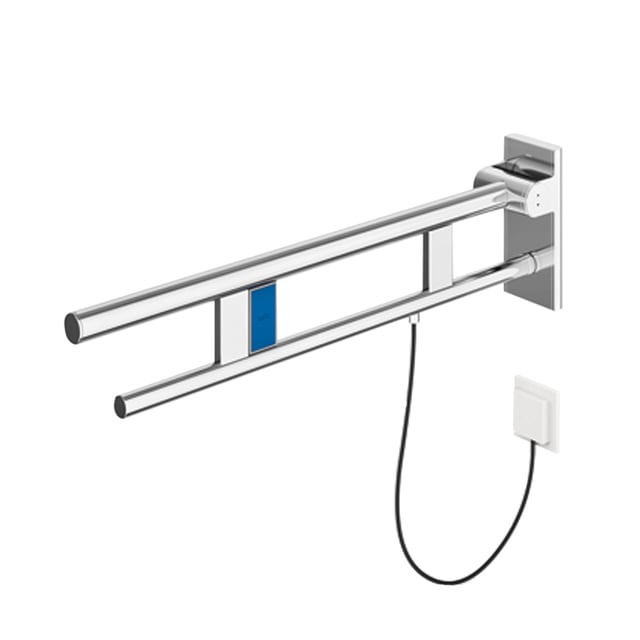 Hewi System 900 grab rail with flush actuation, chrome - 900.50.14940 ...