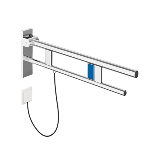 Hewi System 900 grab rail with flush actuation, chrome - 900.50.20240 ...