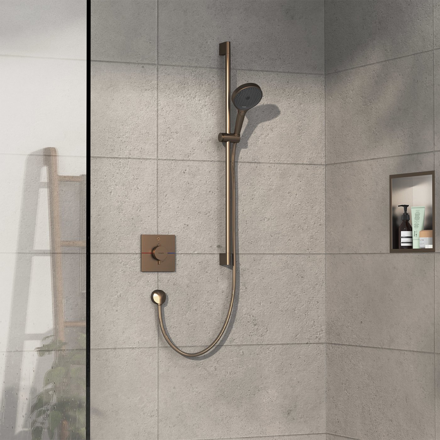 hansgrohe ShowerSelect Comfort E concealed shower fitting with ...