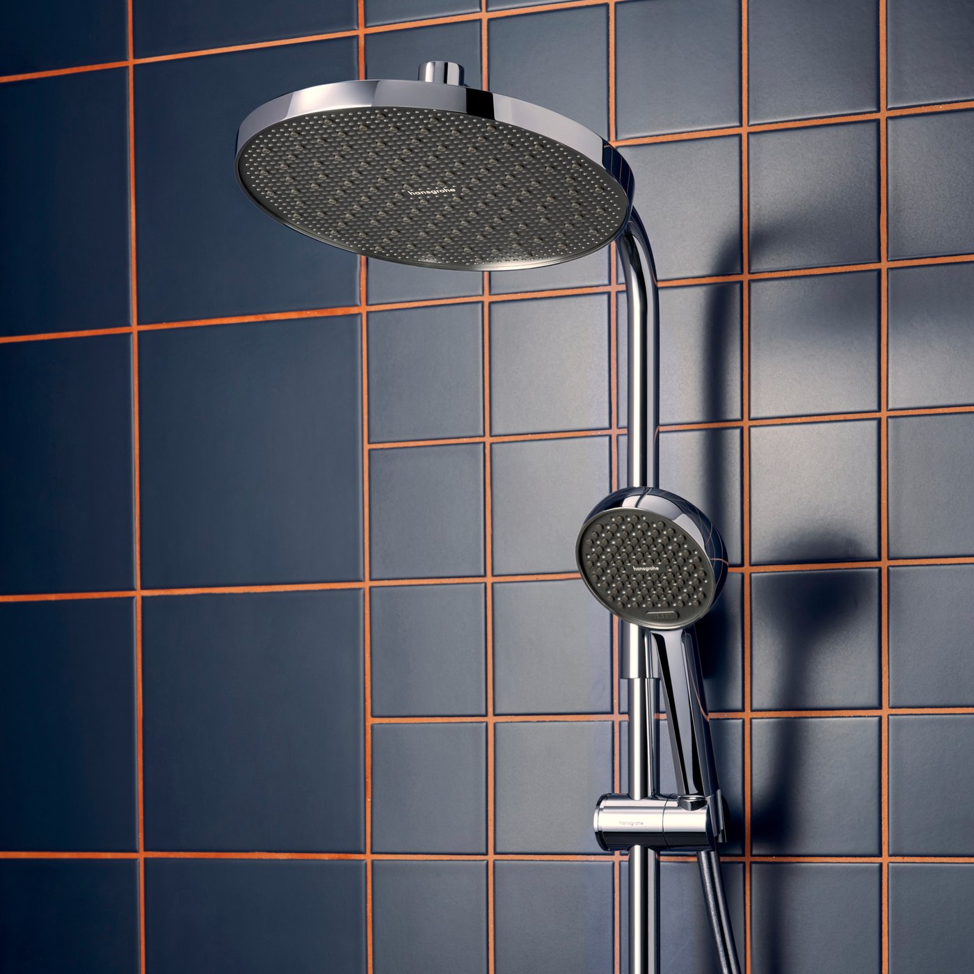hansgrohe Activera S Aufputz-Duschsystem, Einhebelmischer mit EcoSmart ...