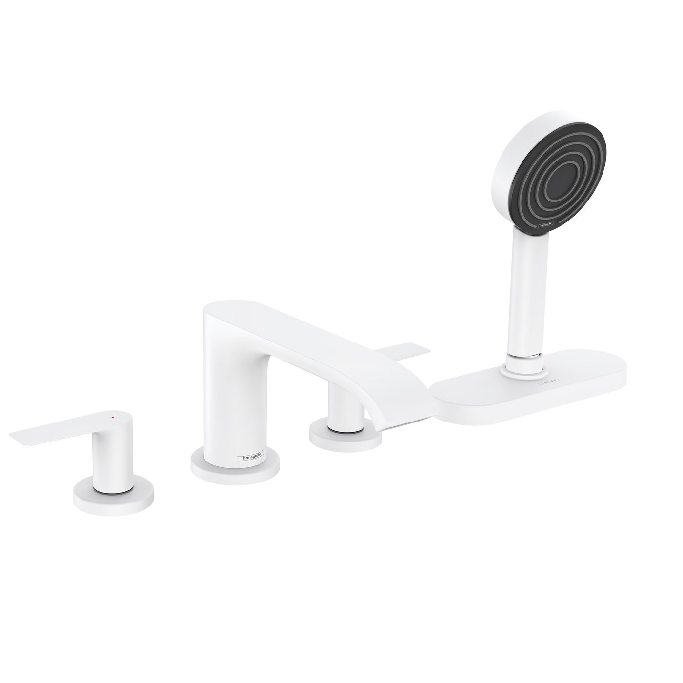 hansgrohe Vivenis deck-mounted bath fitting, two-handle mixer matt ...
