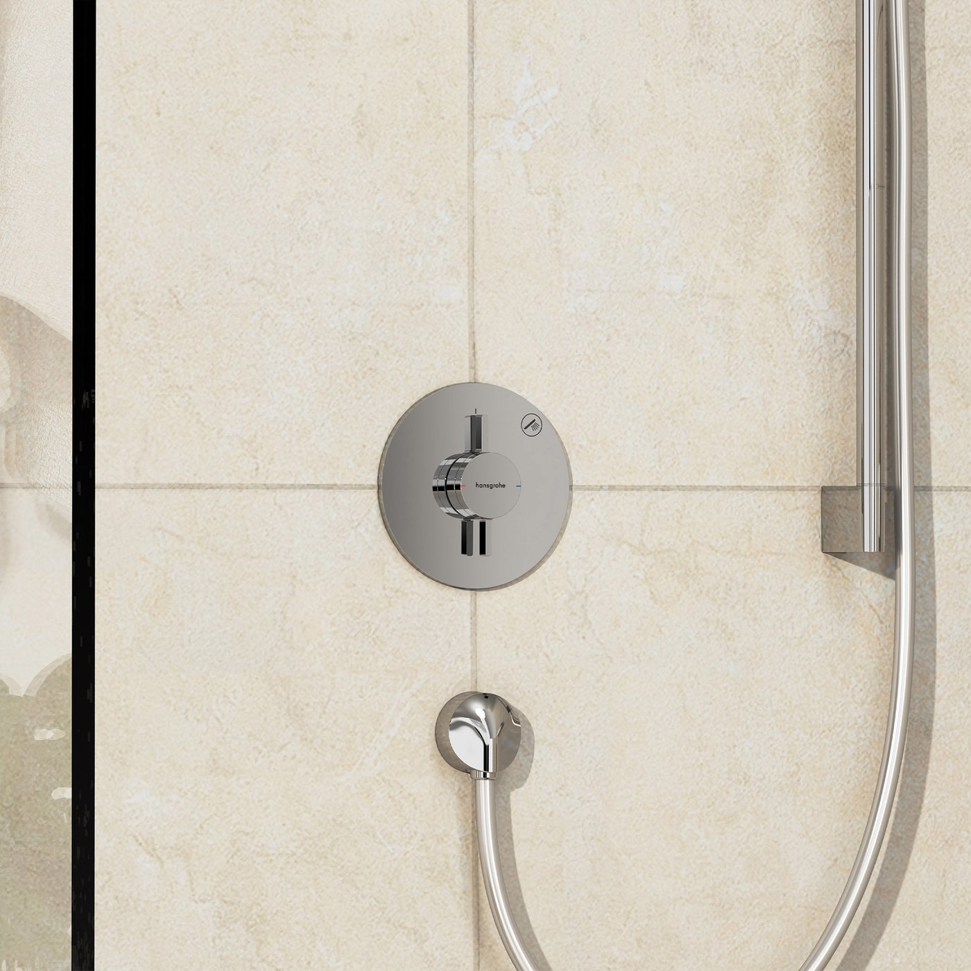 hansgrohe DuoTurn S concealed shower fitting with mixer chrome ...