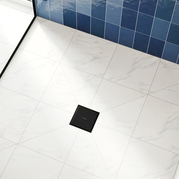 hansgrohe RainDrain Point complete bathroom drain set, for standard ...