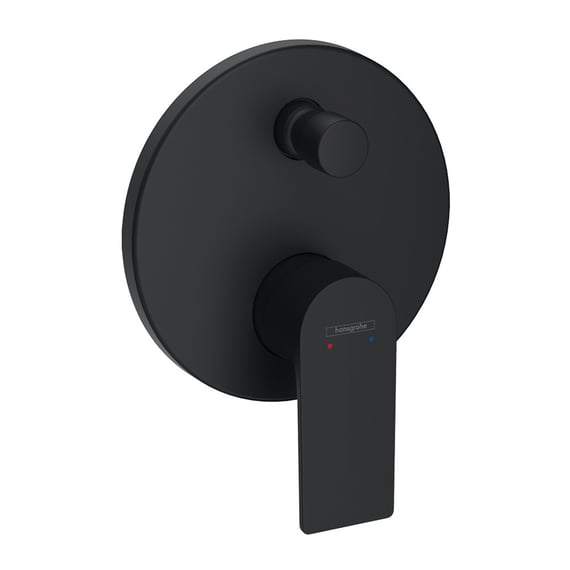 hansgrohe Rebris E single-lever mixer, for bath matt black - 72468670 ...