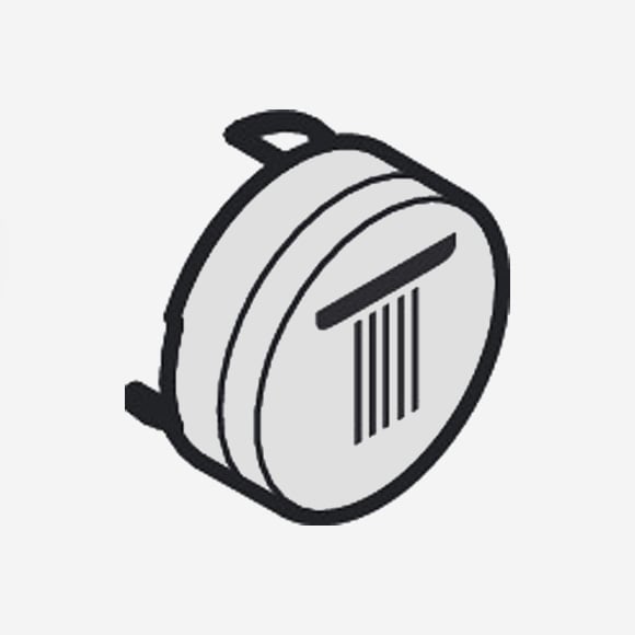 hansgrohe ShowerSelect push button symbol matt black - 93571670 | REUTER