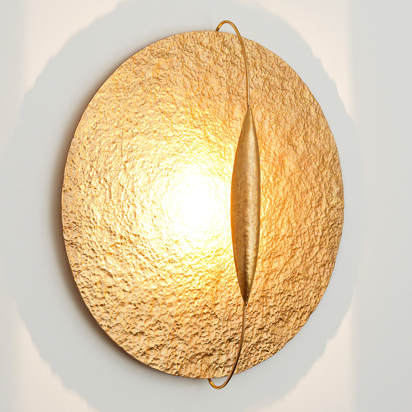 HOLLÄNDER Trabant LED ceiling/wall light dimmable, gold - 300 K 1669 X ...