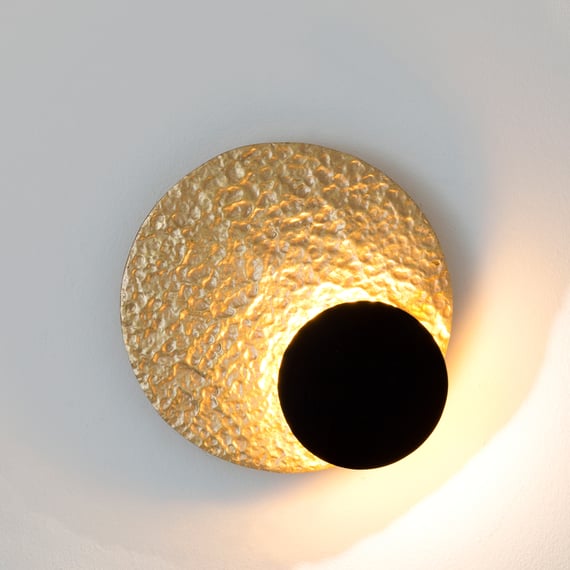 HOLLÄNDER Infinity wall light, LED dimmable, black brown - 300 K 13280 ...