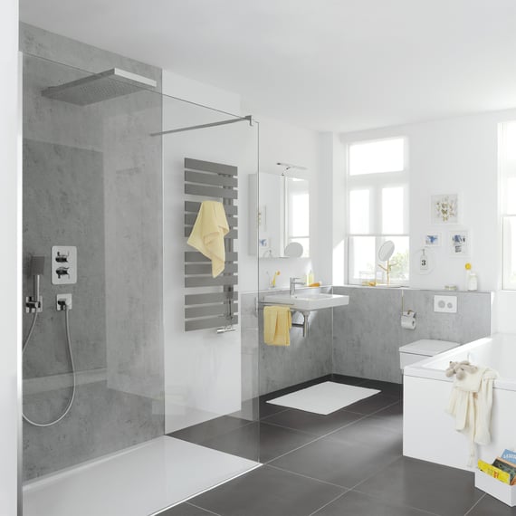 HSK RenoDeco wall panel finestone look, finestone ash grey - 940000-602 ...