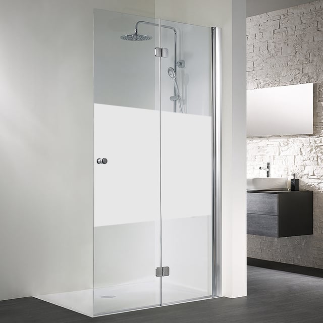 HSK Exklusiv Walk In, with folding element with shield coating, matt ...