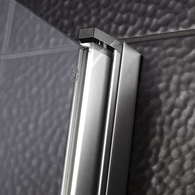HSK Favorit Nova two-way hinged door, with fixed panel matt centre ...